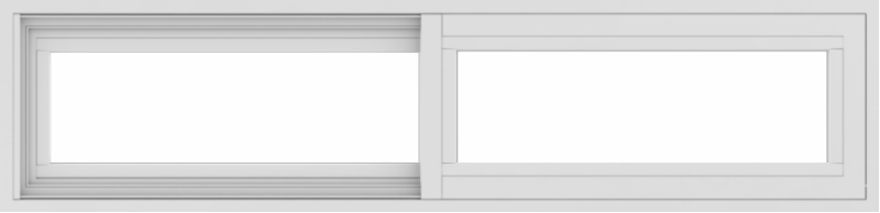 WDMA 48x12 (47.5 x 11.5 inch) White Brown Black Vinyl uPVC Slide Windo ...