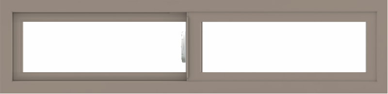 WDMA 48x12 (47.5 x 11.5 inch) White Brown Black Vinyl uPVC Slide Windo ...