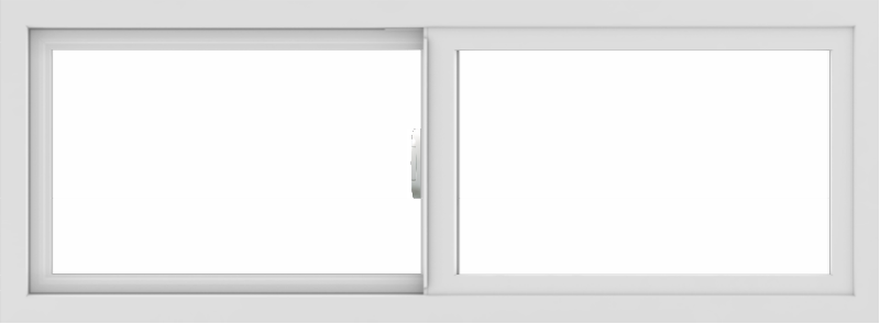 WDMA 48x18 (47.5 x 17.5 inch) White Brown Black Vinyl uPVC Slide Windo ...