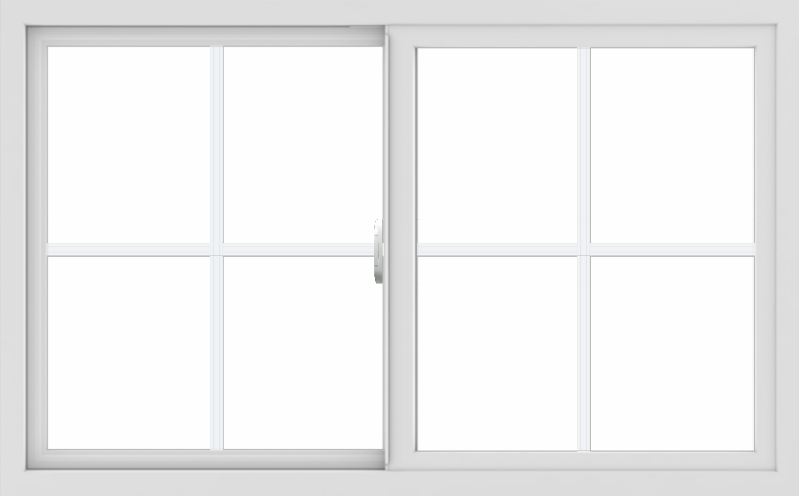 WDMA 48x30 (47.5 x 29.5 inch) White Brown Black Vinyl uPVC Slide Windo ...