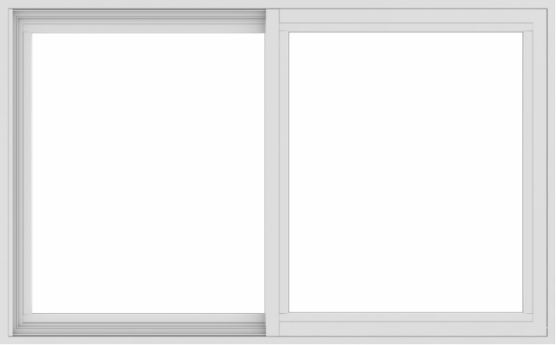 WDMA 48x30 (47.5 x 29.5 inch) White Brown Black Vinyl uPVC Slide Windo ...