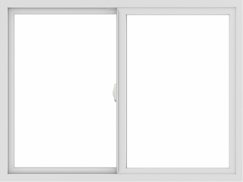 WDMA 48x36 (47.5 x 35.5 inch) White Brown Black Vinyl uPVC Slide Windo ...