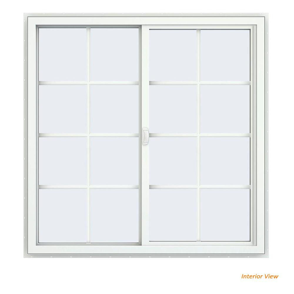 48x48 Vinyl PVC Sliding Window With Colonial Grids Grilles – CHINA WDMA