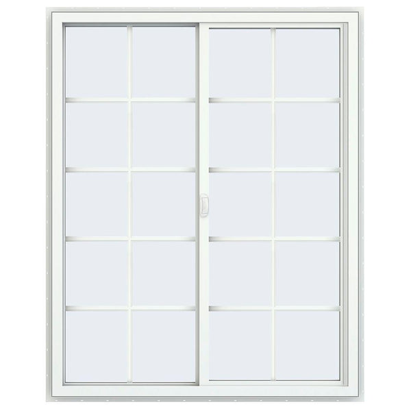 48x60 White Vinyl Sliding Window With Colonial Grids Grilles – China ...