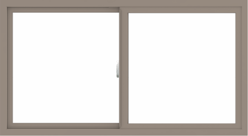 WDMA 54x30 (53.5 x 29.5 inch) White Brown Black Vinyl uPVC Slide Windo ...