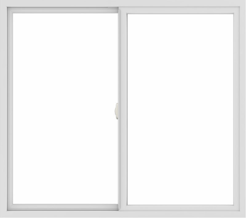 WDMA 54x48 (53.5 x 47.5 inch) White Brown Black Vinyl uPVC Slide Windo ...