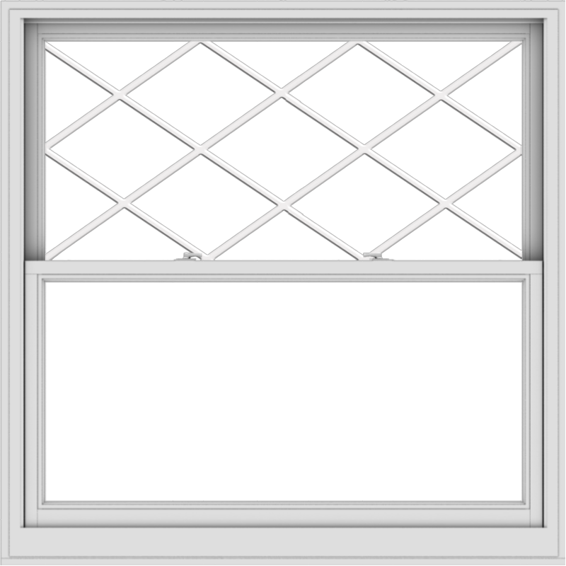 WDMA 54x54 (53.5 x 53.5 inch) Aluminum Single Double Hung Window with ...