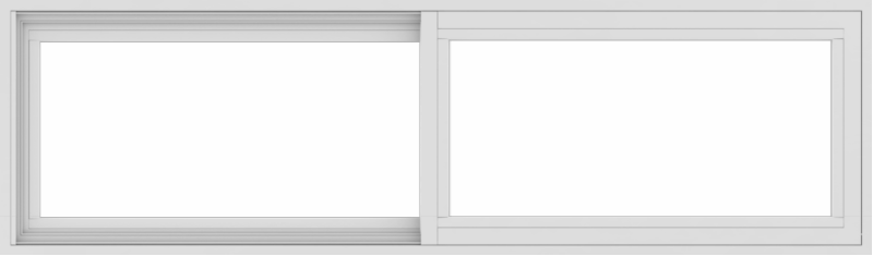 WDMA 60x18 (59.5 x 17.5 inch) White Brown Black Vinyl uPVC Slide Windo ...