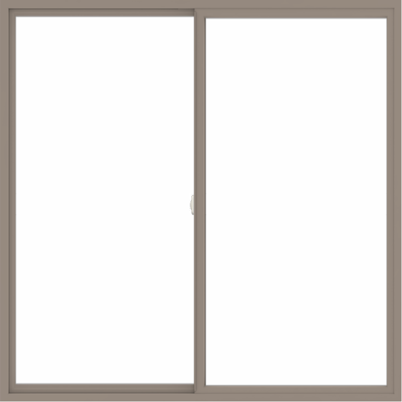 WDMA 72x72 (71.5 x 71.5 inch) White Brown Black Vinyl uPVC Slide Windo ...