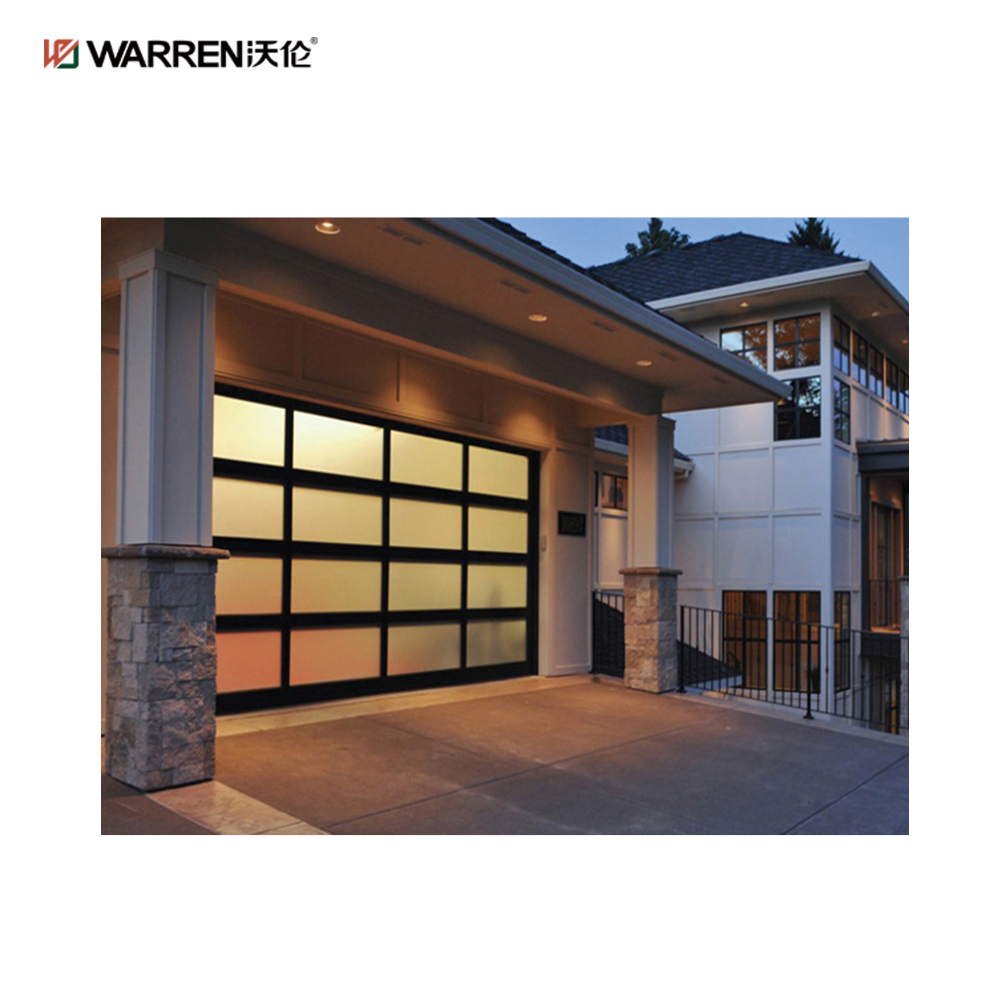 Warren 9x12 Double Aluminium Garage Doors With Glass Windows – CHINA WDMA