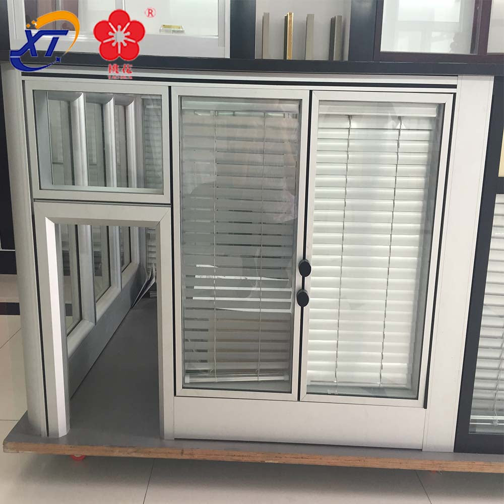 AS Residential aluminum glass jalousie slider sliding window track sys ...