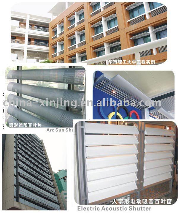 Acoustic aluminum sun shutter/sun louver/window shades – CHINA WDMA