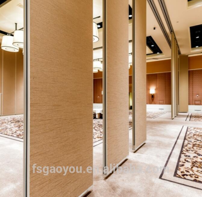 Acoustic collapsible type door sliding partition door for auditorium o ...