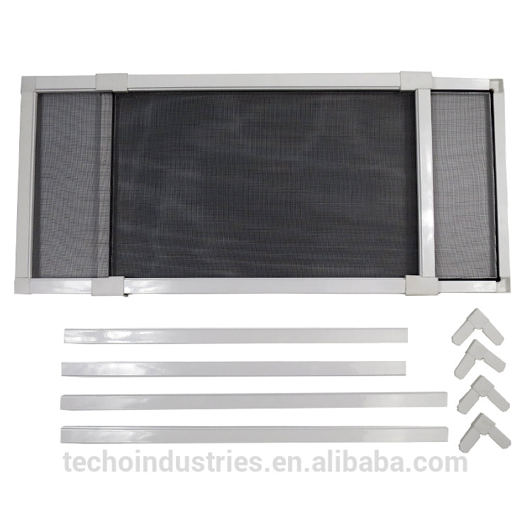 Adjustable fly screen Window Screen 10" to 37" White color on China WD ...