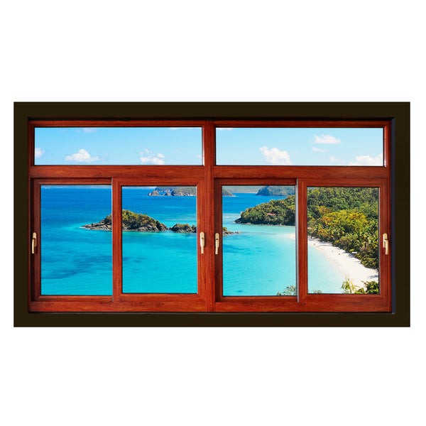 Aluminium sliding window /aluminum push-pull window with window frame ...