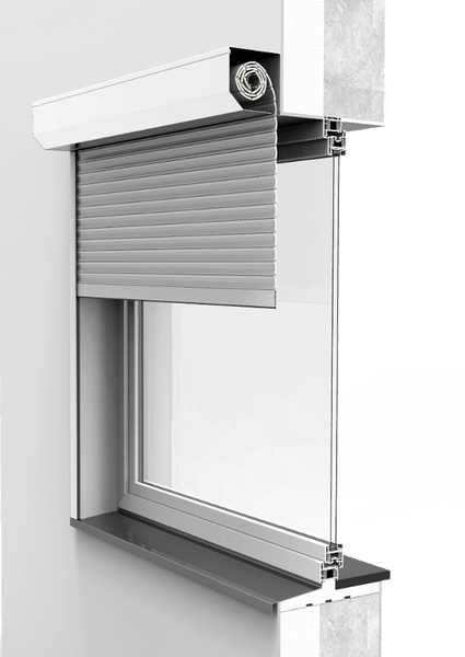 Aluminum Profile Sliding Windows Roller Shutter Exterior Window on Chi ...