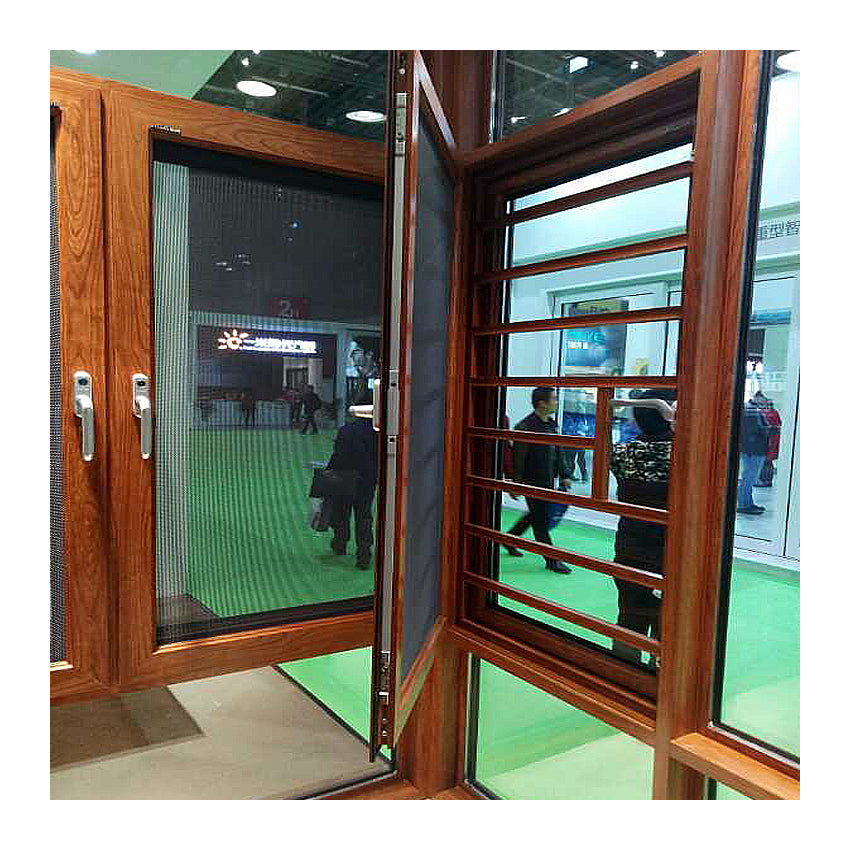 Aluminum frame fixed solid bullet proof laminated safety glass window ...