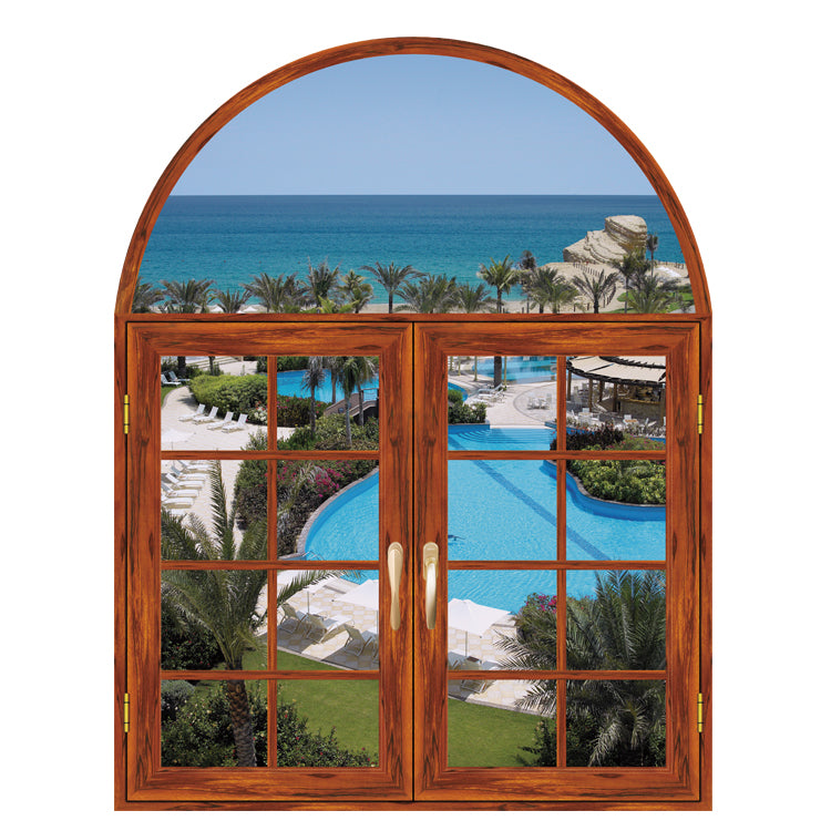 Arch window french casement windows aluminum glass door with grill des ...