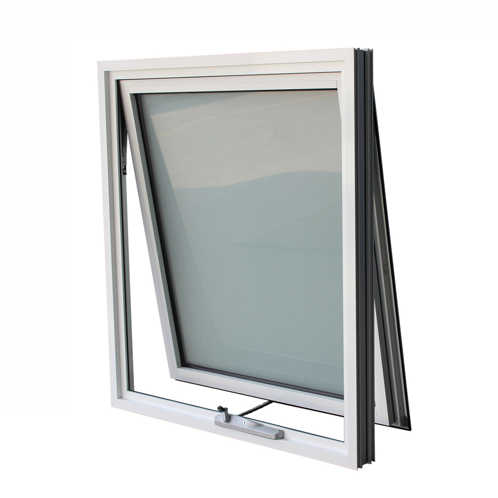 Chain winder aluminium awning windows with toughened glass on China WD ...
