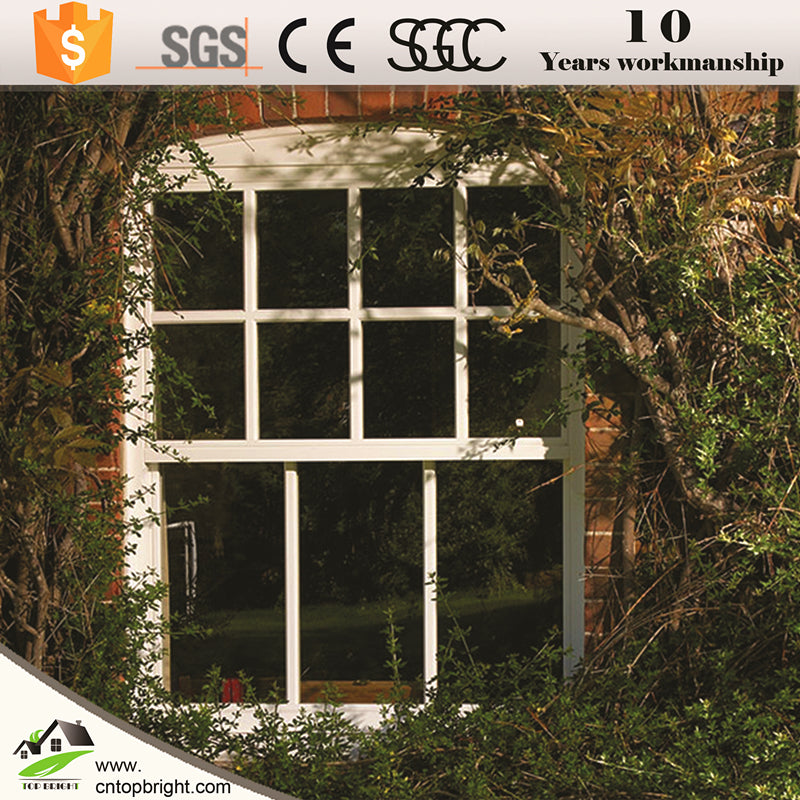 Chinese maker American style PVC,UPVC single hung house window on Chin ...
