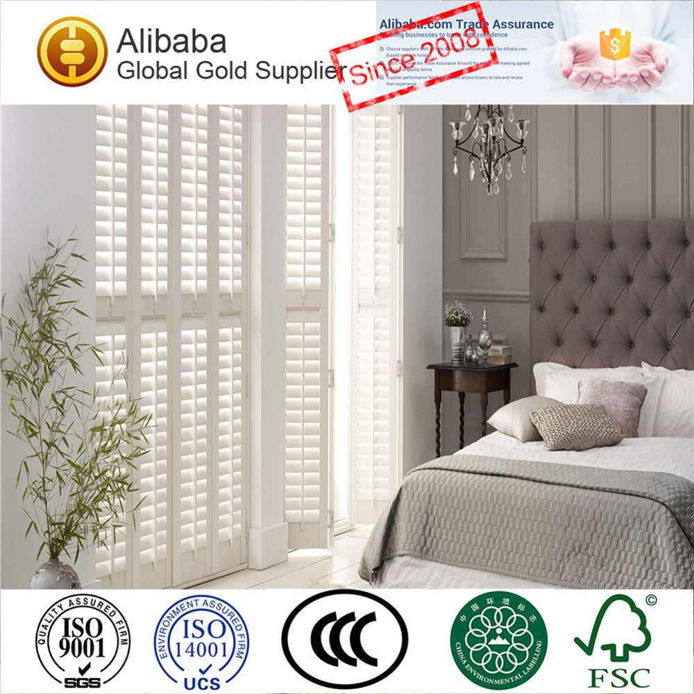 Custom-made Indoor L fame and Z frame Window Plantation Shutters with ...