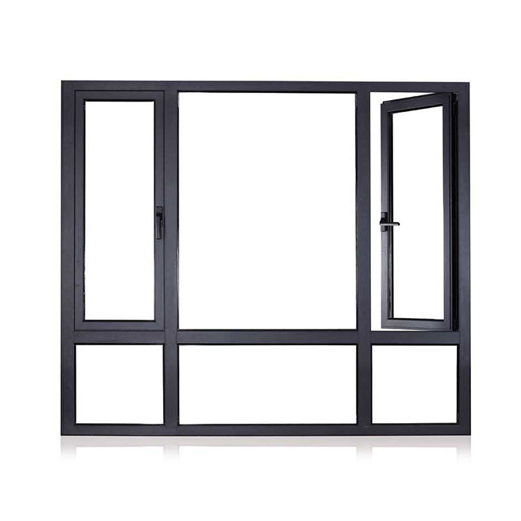 Double Glaze Glass Slim Frame Aluminium Windows French Casement Window ...