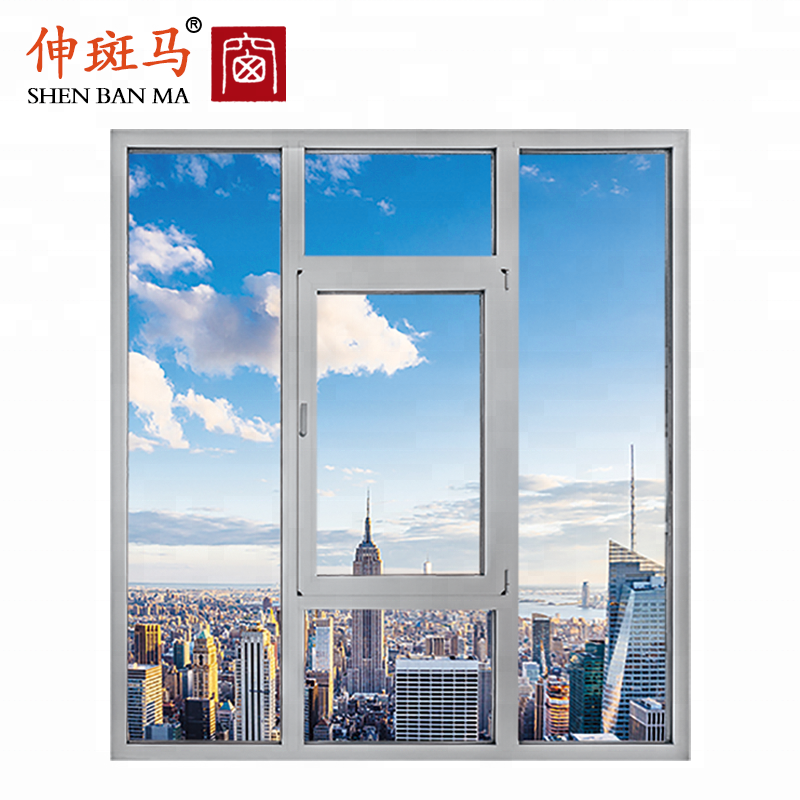 Double Pane Double Glazed Windows Aluminum Jalousie Black Casement Win ...