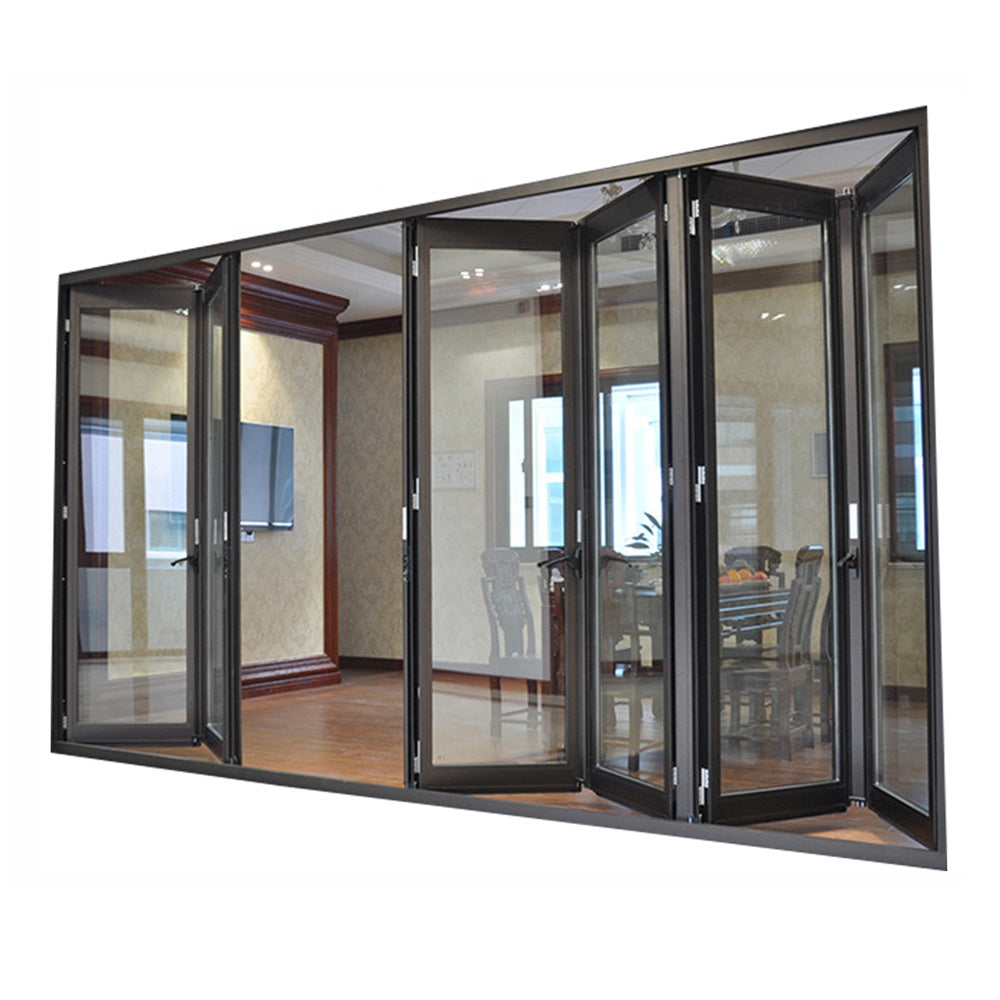 French style aluminum bi folding window and door aluminium bi-fold fol ...