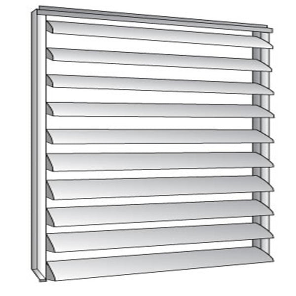 Louvered Fix Adjustable Metal Exterior House Aluminium Glass Louvers A ...