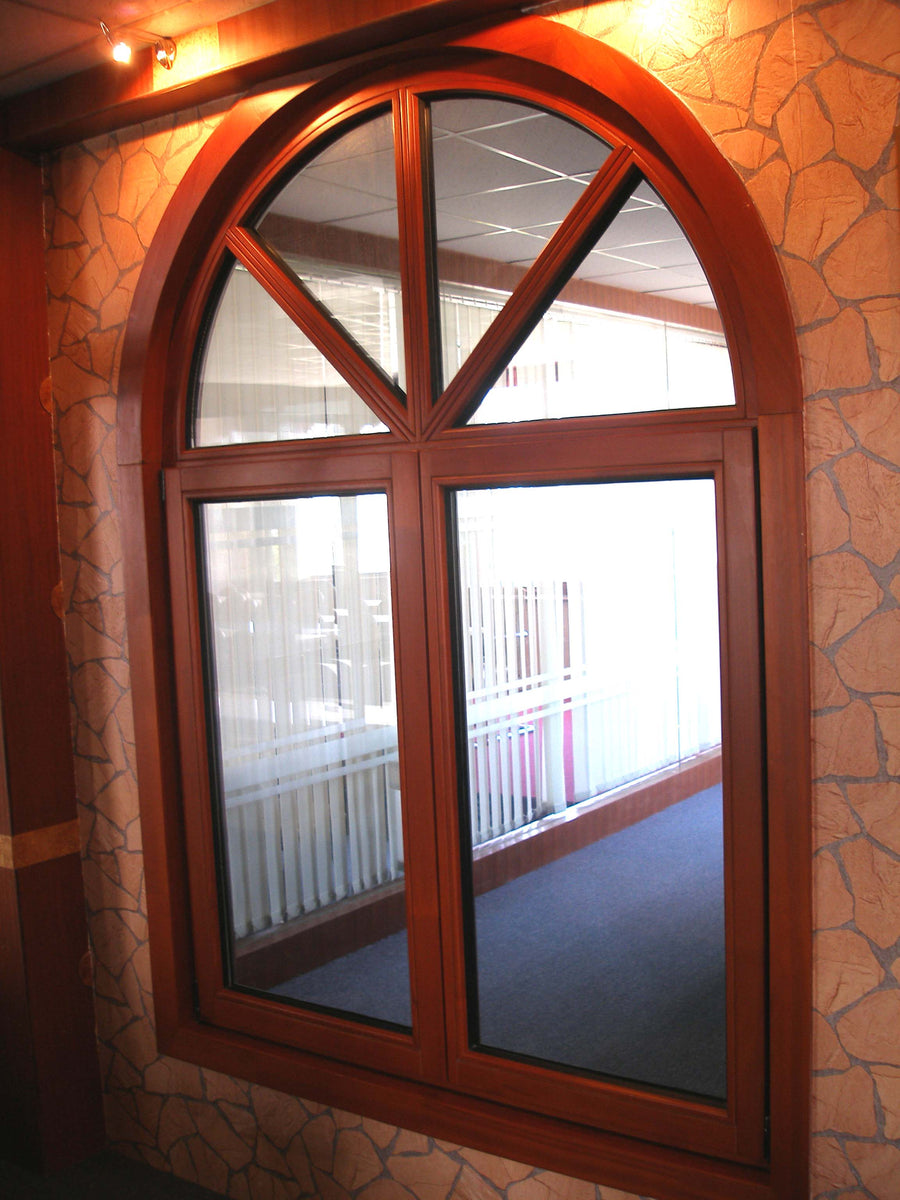WDMA Mordern Design Aluminum Arched Frame Windows Glazed Glass Fixed W ...