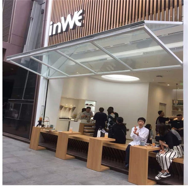 Philippines USA Electric Aluminium Bi Folding Glass Window Restaurant ...