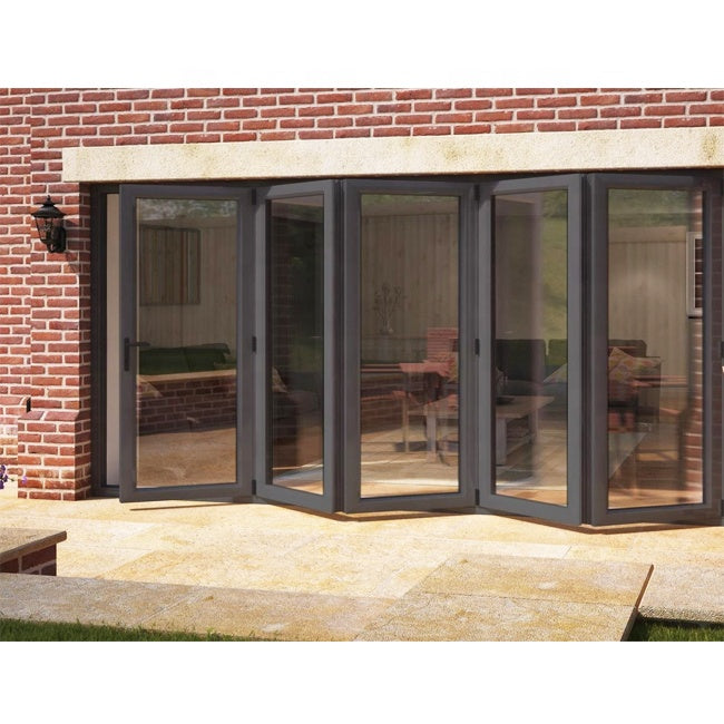Exterior Entrance Veranda Movable Aluminum Frame Glass Partition Foldi ...