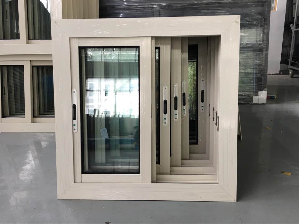 WDMA Modern Design PVC Small Sliding Window Double Glazed Glass Soundp ...