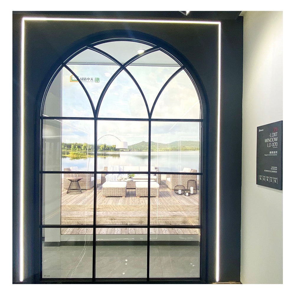 WDMA 96x80 Round Top Half moon Casement Window – China Windows and ...