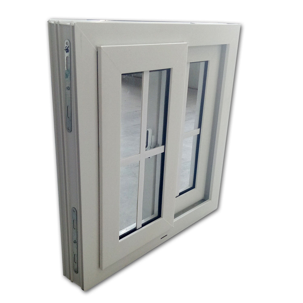 WDMA European design 2 track pvc horizontal sliding window for home ...