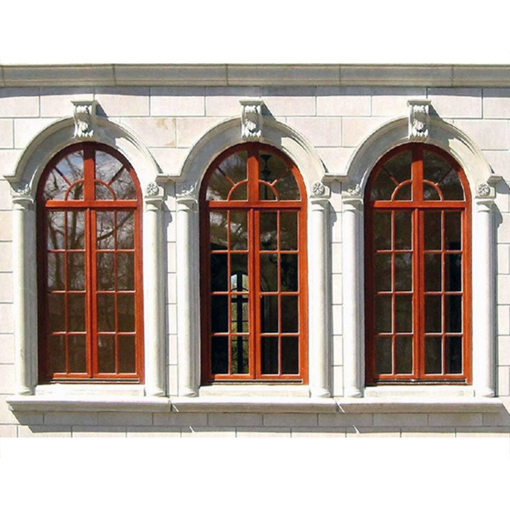 WDMA Mordern Design Aluminum Arched Frame Windows Glazed Glass Fixed W ...