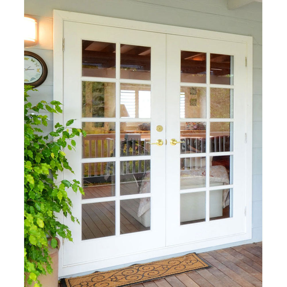 Glazed wooden 48 inch exterior french doors – CHINA WDMA