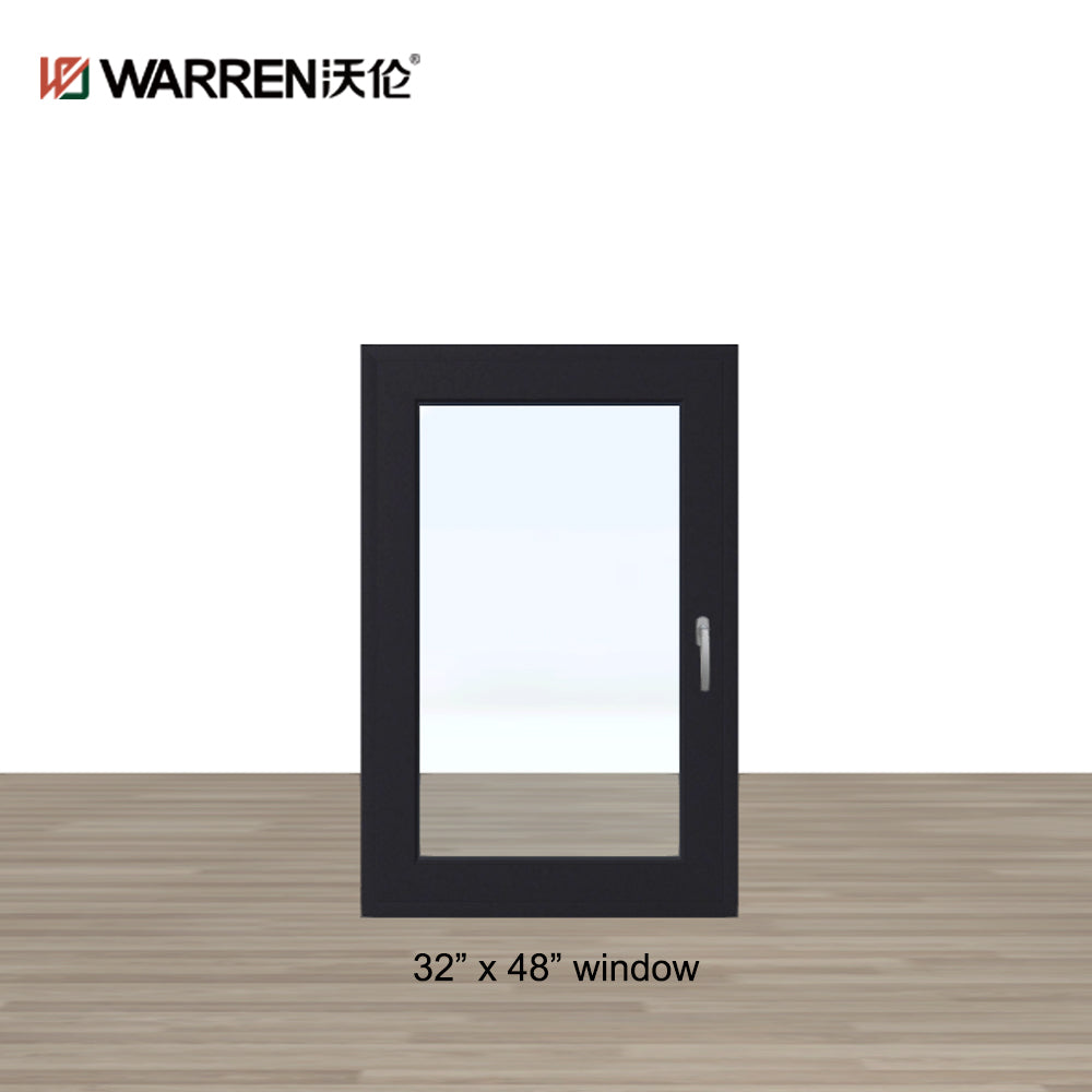 32x48 window China modern narrow frame tilt and turn casement aluminiu ...