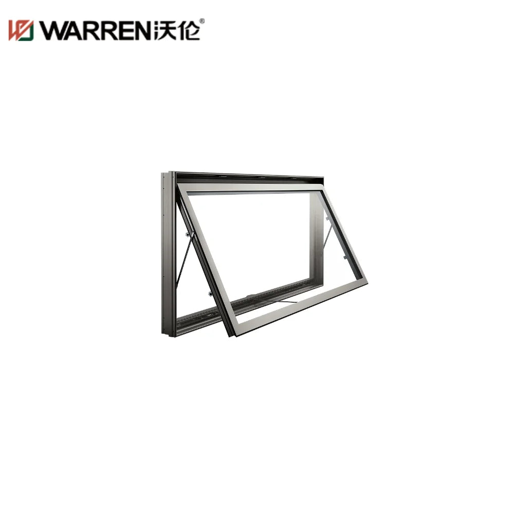 24x24 Awning Aluminium Double Glass Brown Double Pane Window For Home ...