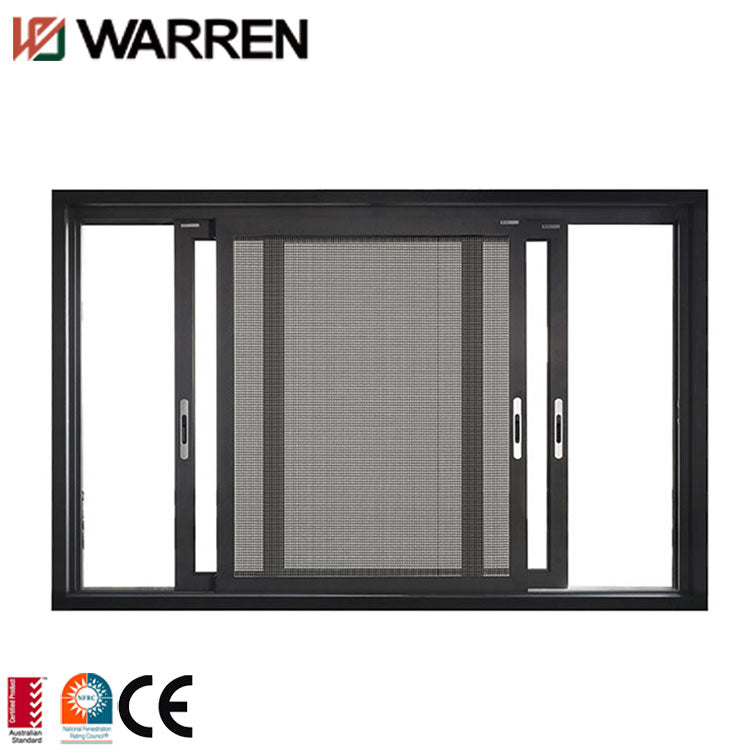 Aluminium 4 panel sliding window 3 three track sliding window – CHINA WDMA