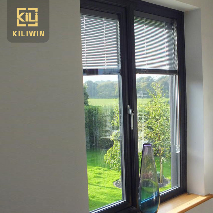 Kiliwin cheap house aluminium double glass louvered windows with built ...