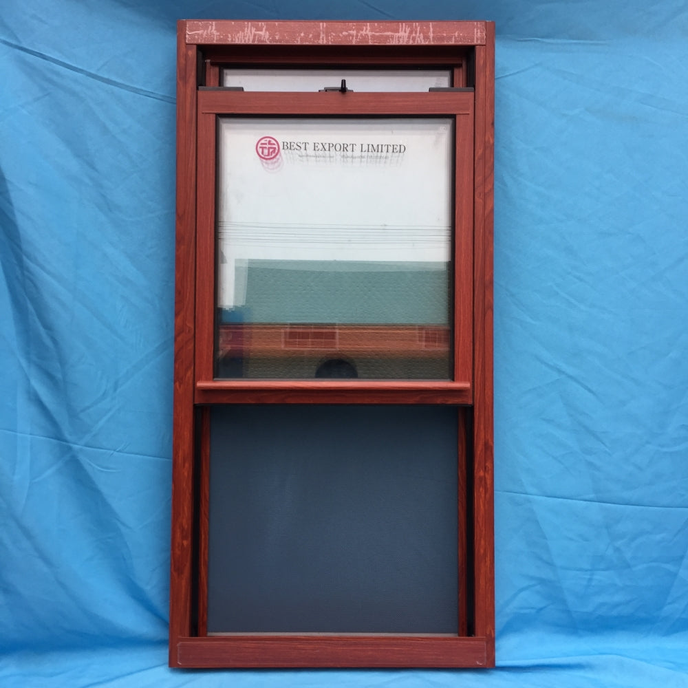 LZ American style aluminum single hung windows aluminum frame tempered ...