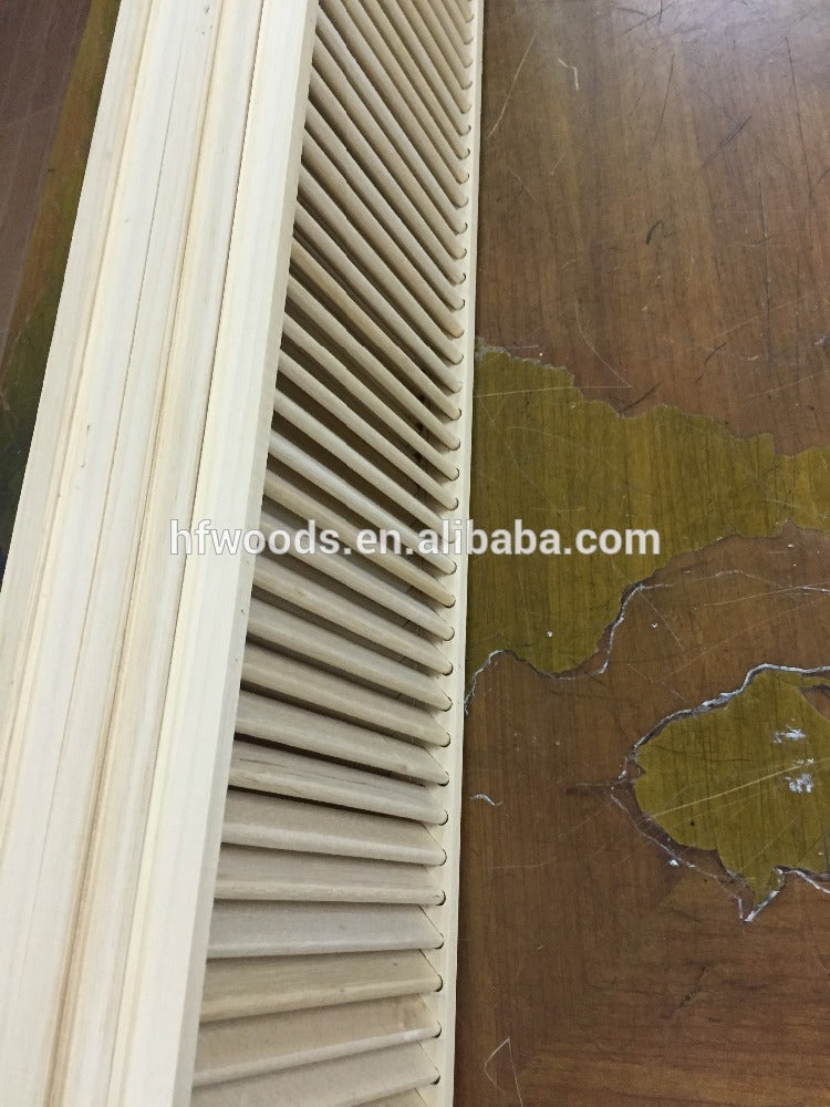 Mass Production Show Poplar Wooden Louver Door Wooden Or Timber Louver ...