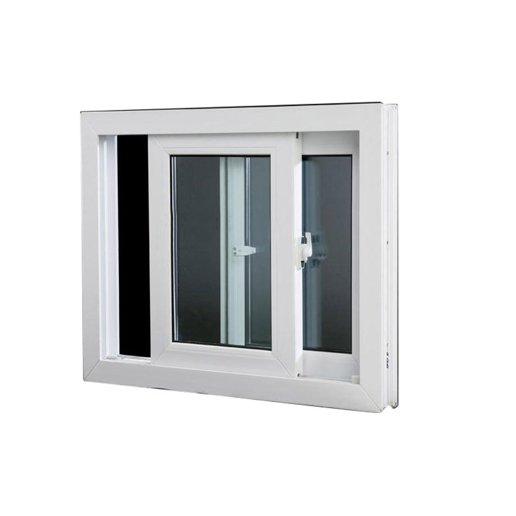 Modern Front Wood Grain Finish Aluminum Window Double Horizontal Slide ...