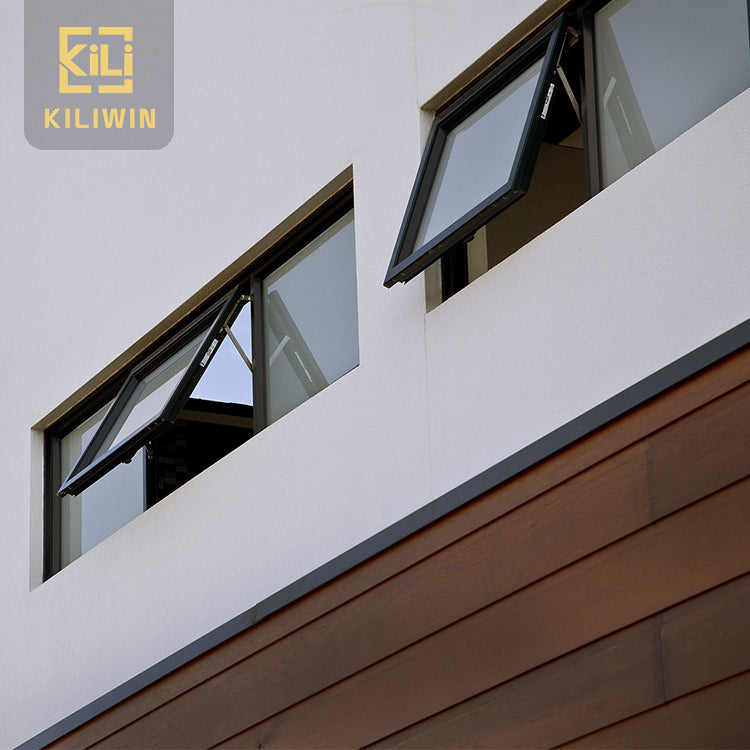 Oem european style aluminium hinged vertical open single hung double g ...