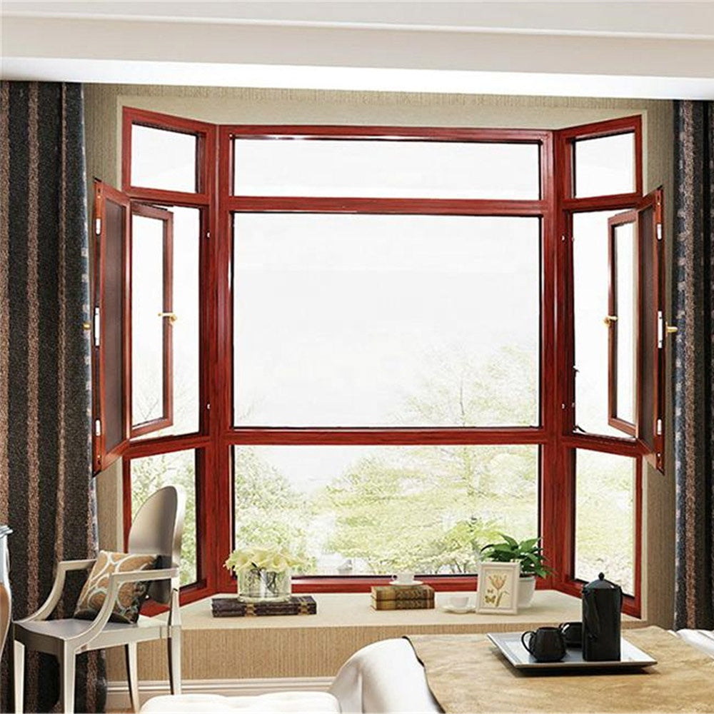 Popular designs aluminium frame glass windows with powder coating and ...