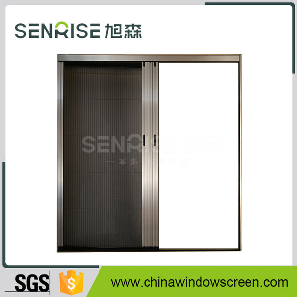 Pulldown Pleated fly screens for use on awning windows, casement windo ...