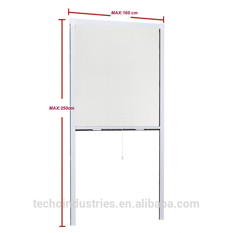 Retractable aluminum window screen , roller shutter retractable screen ...