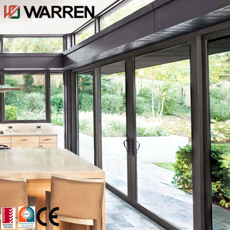 Kitchen sliding door aluminum glass slide horizontal garage glass slid ...