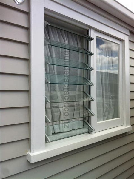 Sound Insulation Fixed Louver Windows Vertical Louver Window With Temp ...